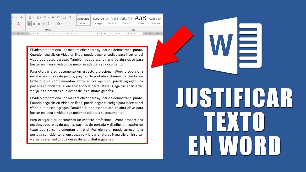 ¿Qué significa un documento justificado en Word?