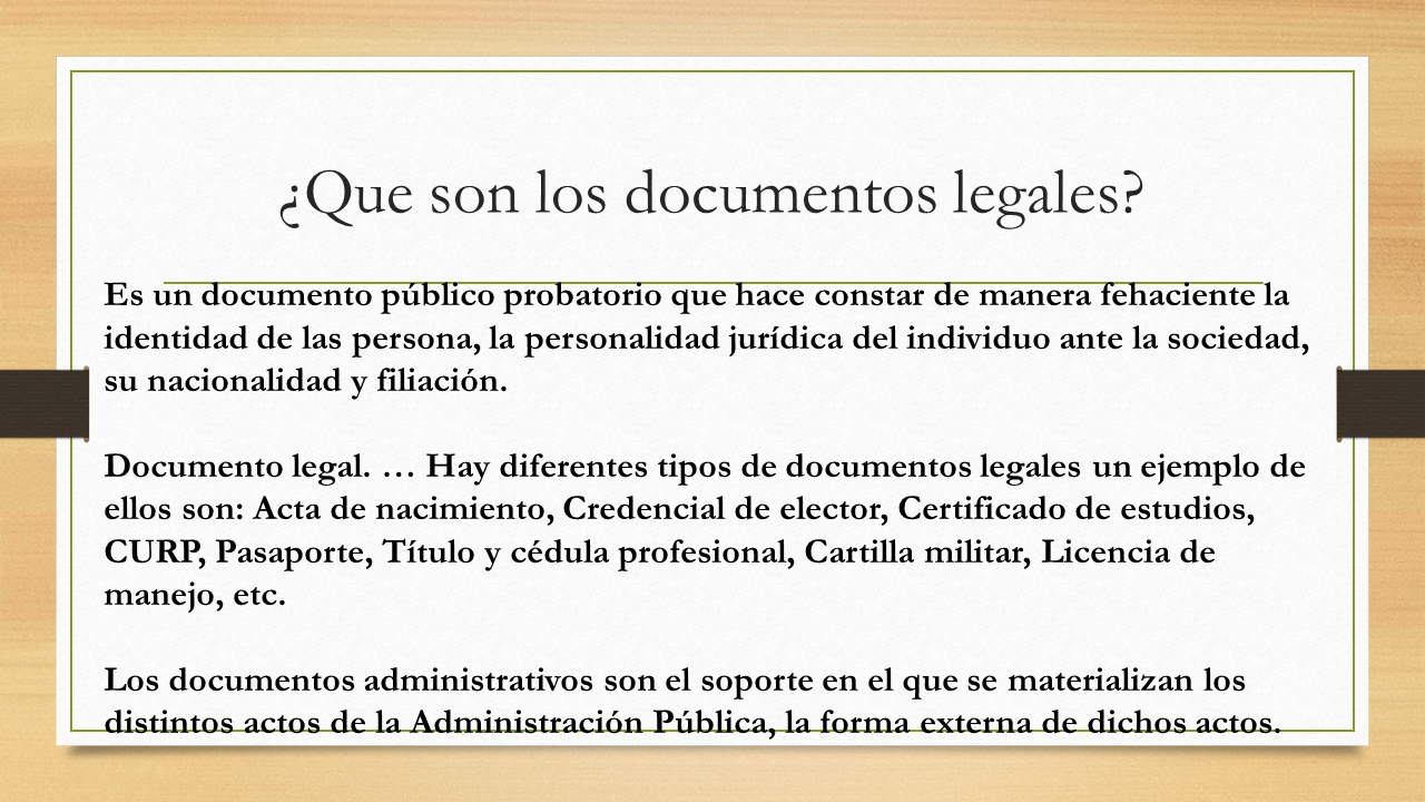 Qué son los documentos legales y por qué son importantes
